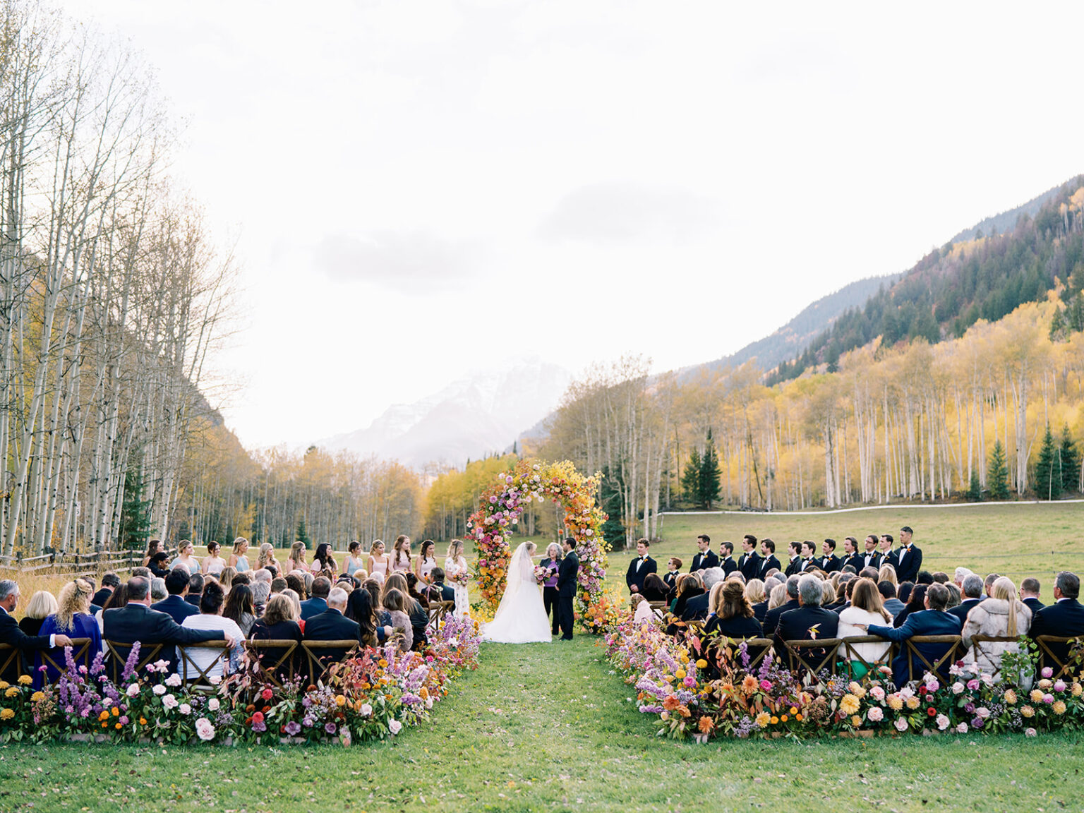 Colorful Fall Wedding in Aspen Colorado